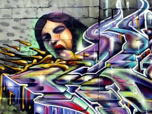 NYC street art images of girls on walls with Cekis Shiro, Swoon & more