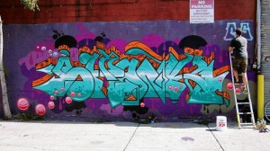 Graffiti & street art action in Brooklyn, NYC with Steel MSK and more