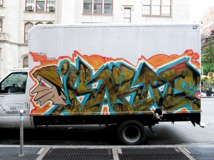 Graffiti & street art on NYC trucks and vans with Cycle, Wane and more