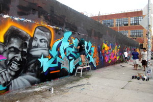 004 East Coast Tour in Bushwick w/Graffiti Artists: Abstrk, Miss Reds+