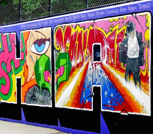 NYC Graffiti Hall of Fame with Topaz, Scratch, Queen Andrea and more
