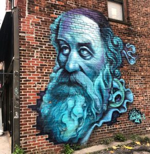 Street art and graffiti walls in New York City