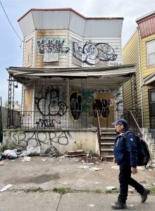 Street art and graffiti walls in New York City