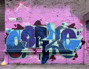 Street artists in New York.